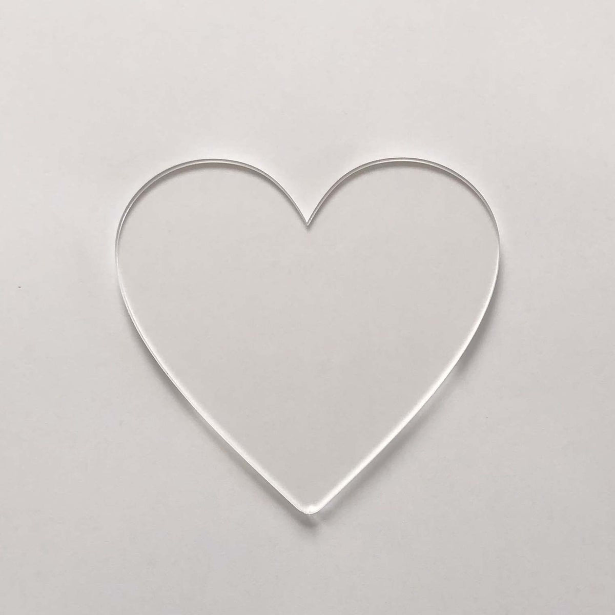 Clear Acrylic Heart - Wooden Bases for DIY Art and Craft Projects ...