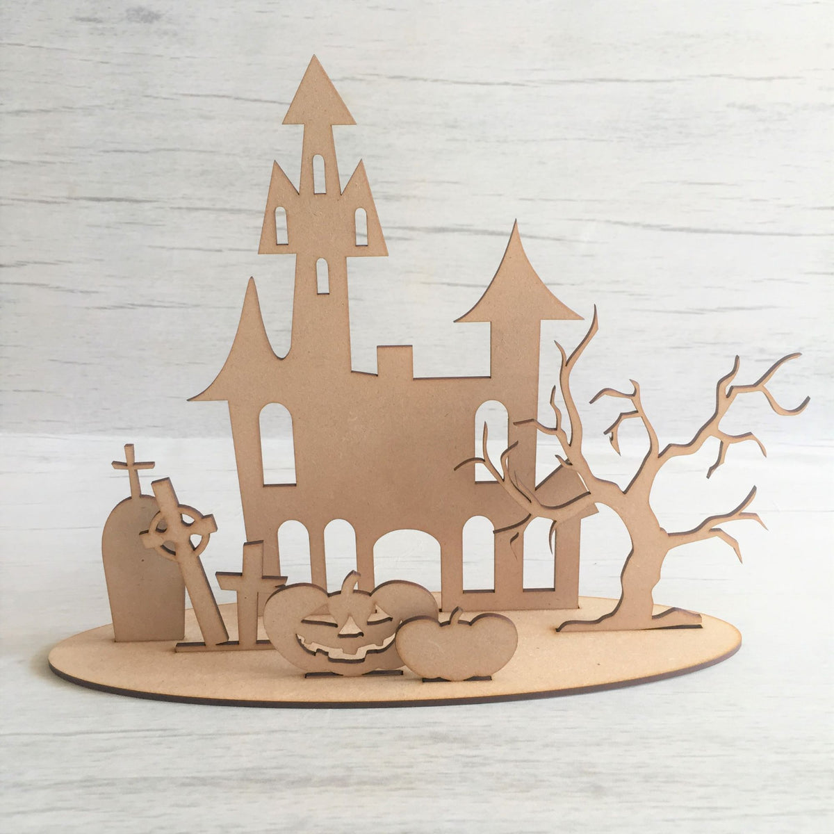 Halloween scene - freestanding scene 1 - Halloween-ready Wooden Bases ...