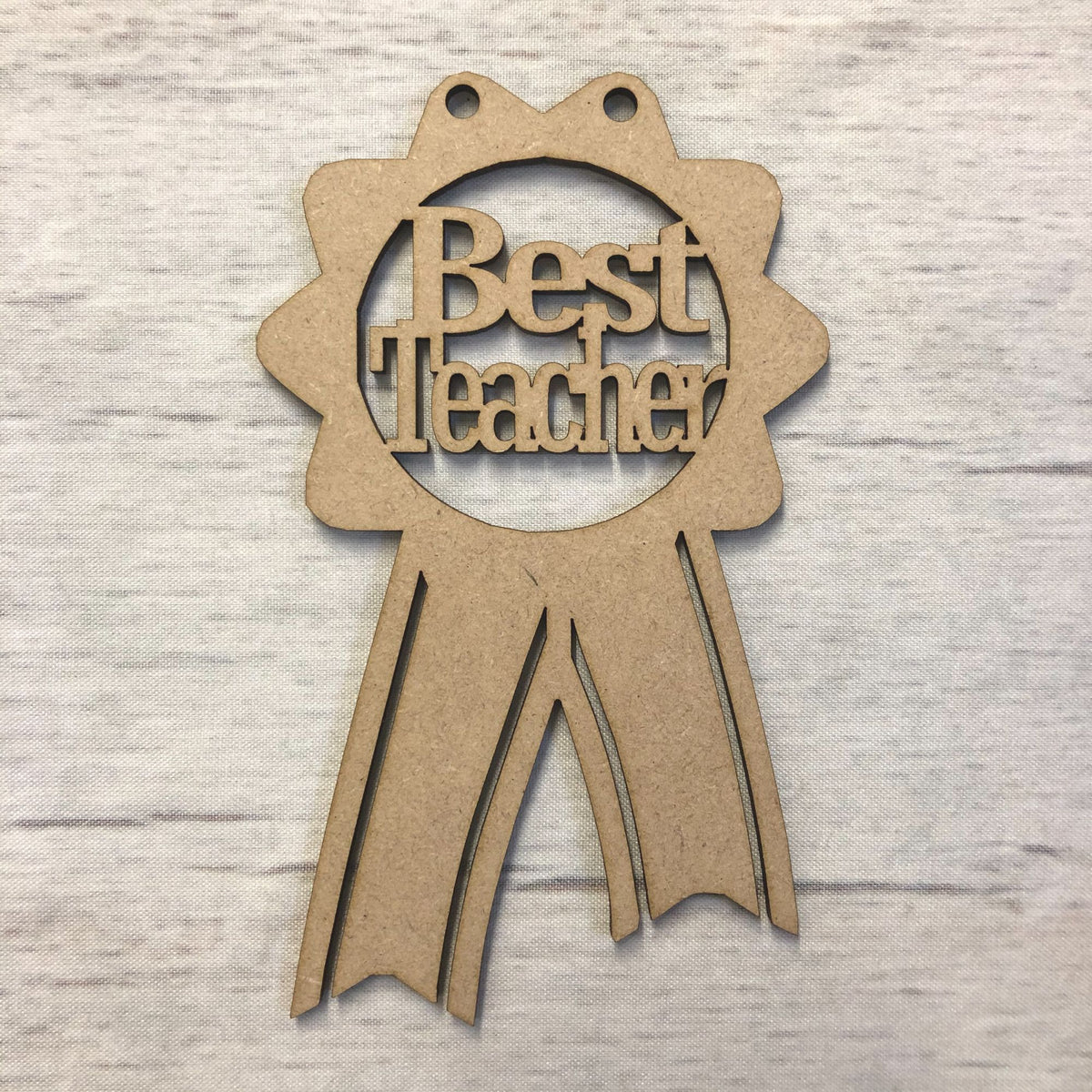 Best Teacher Rosette - Wooden Bases for DIY Art and Craft Projects ...