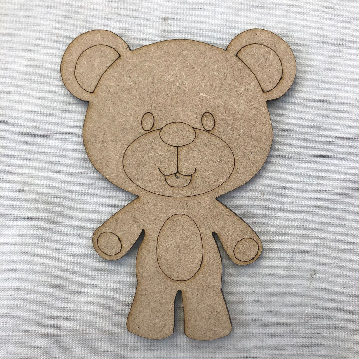 Teddy Bear 1 - engraved - Adorable Wooden Bases for DIY Baby Art and ...