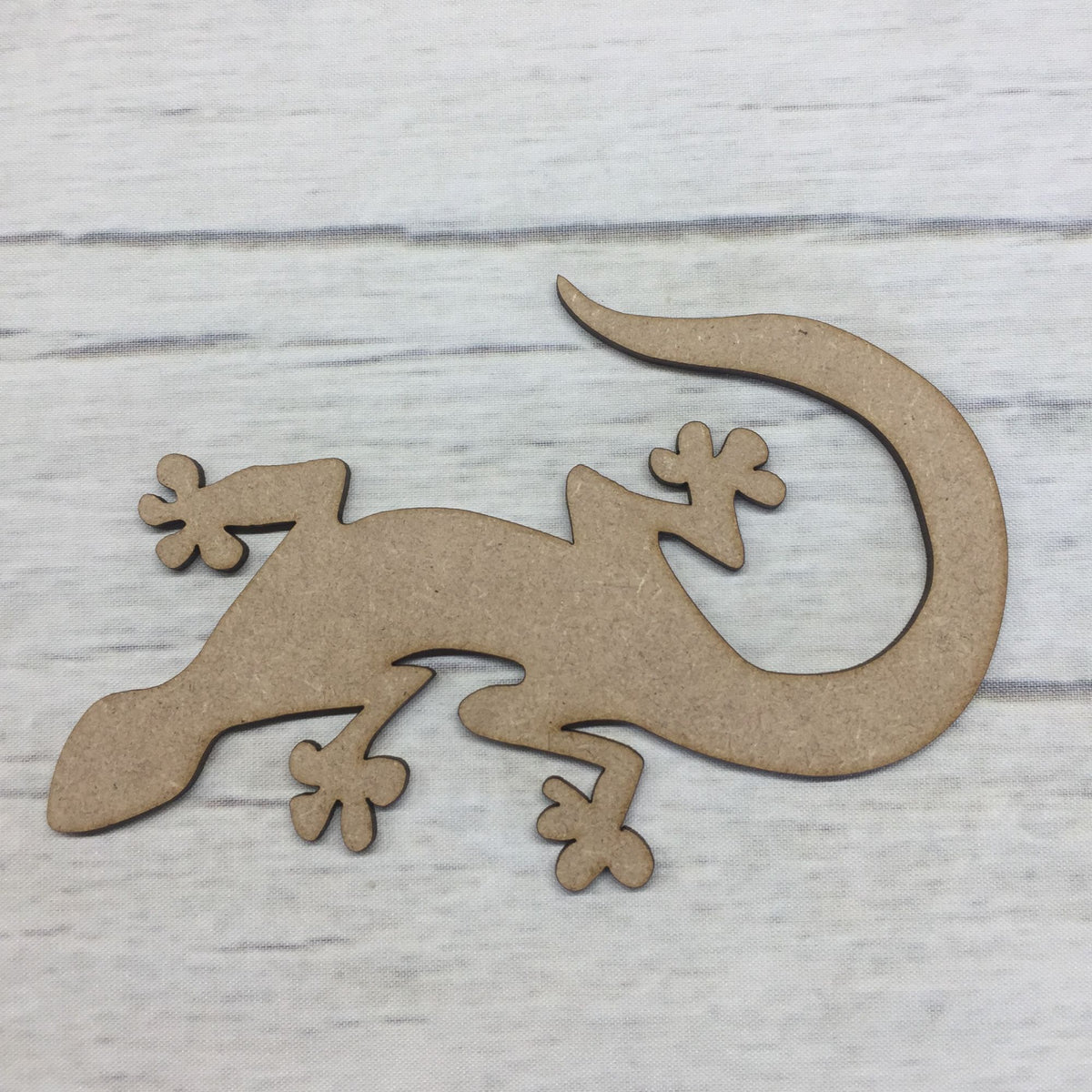 Gecko - Animal-themed Wooden Bases for DIY Art and Craft Projects ...
