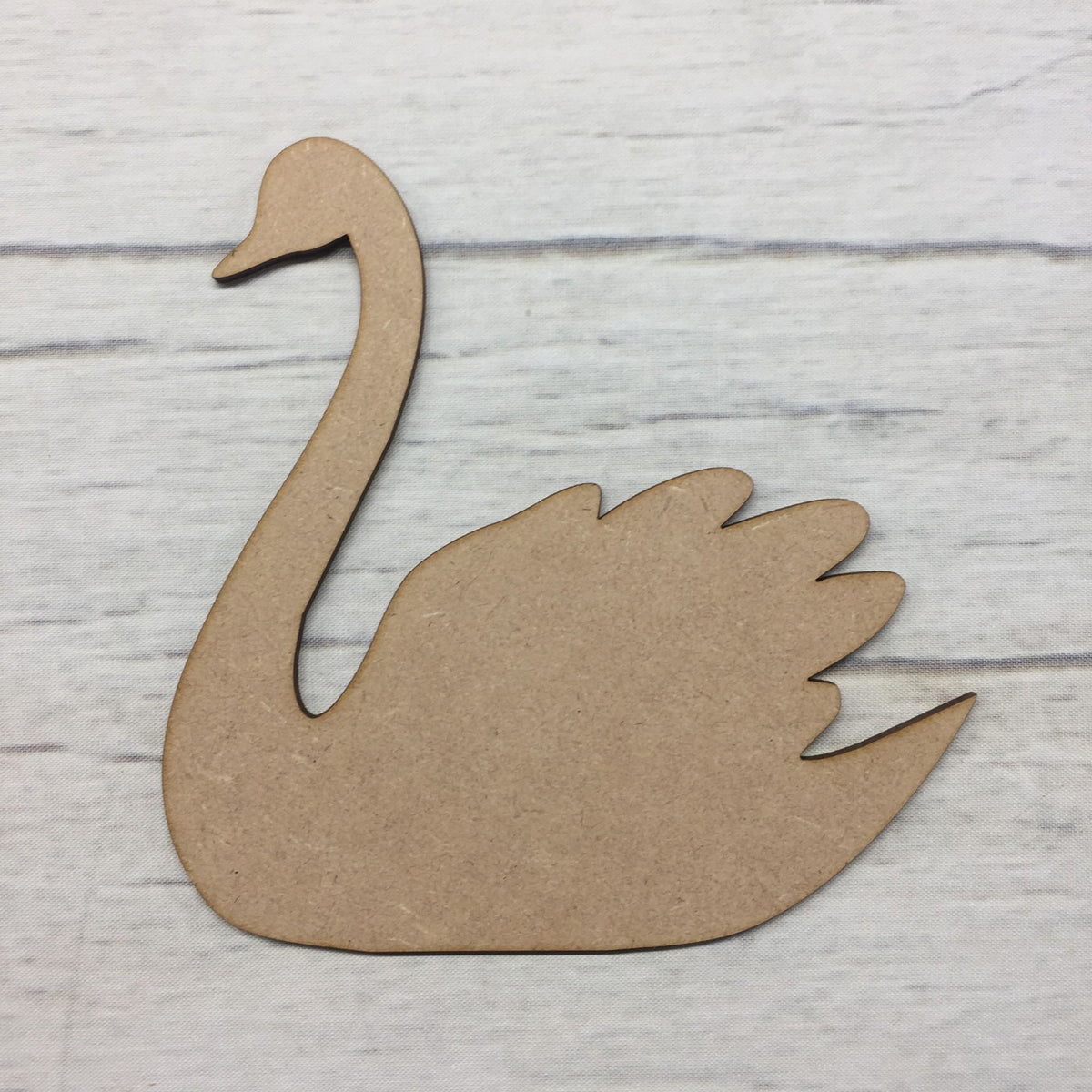 Swan 1 - Animal-themed Wooden Bases for DIY Art and Craft Projects ...