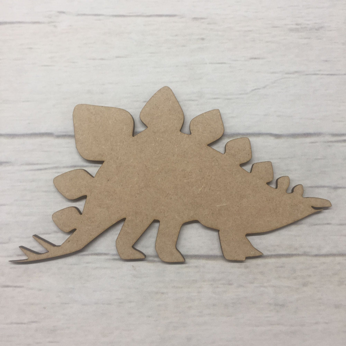 Dinosaur 3 - Stegosaurus - Animal-themed Wooden Bases for DIY Art and ...